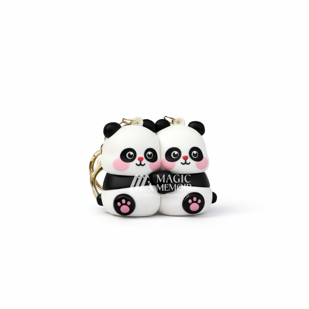 Hugging Panda Keychains – Magic Memoir